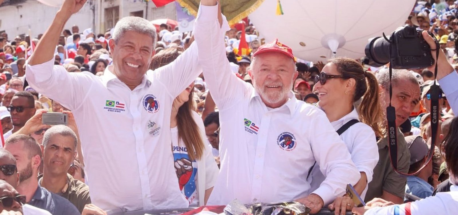 Lula repete, pela segunda vez, trajeto do 2 de Julho e é recebido por ...