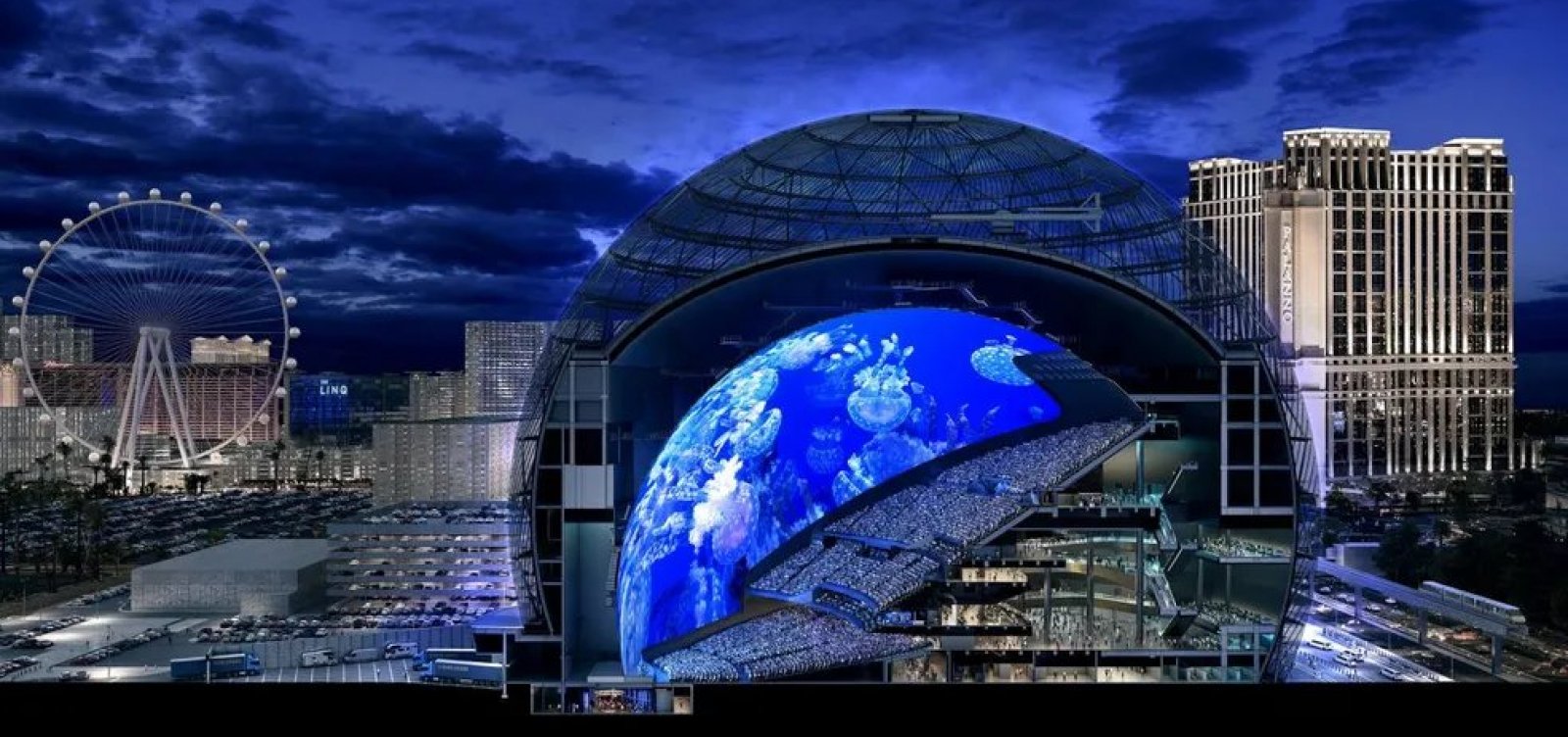 Com recursos inovadores, maior estrutura esférica do mundo para shows ...